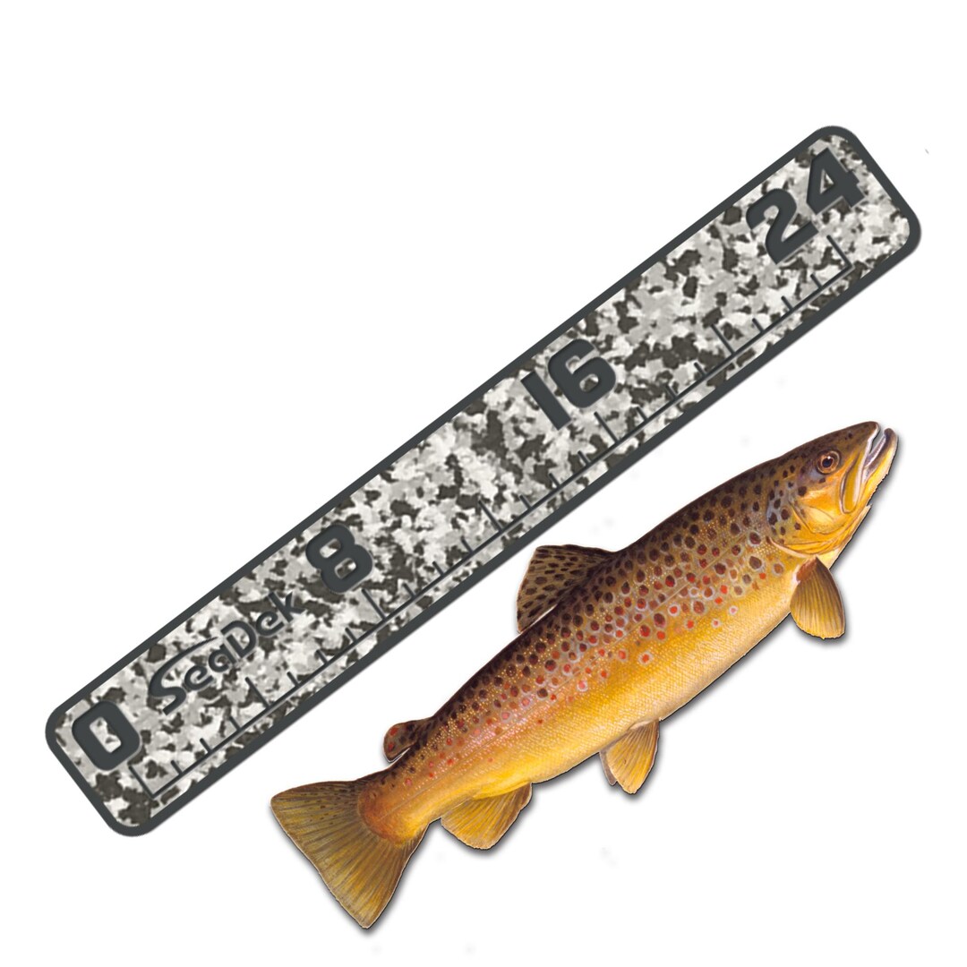 Seadek 24" Fish Ruler - Marine EVA Foam - Strong Stick Adhesive - Non ...