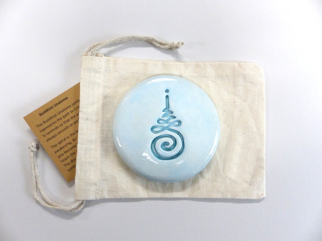 Handmade Clay Unalome: Buddhist Symbol Gift - Etsy