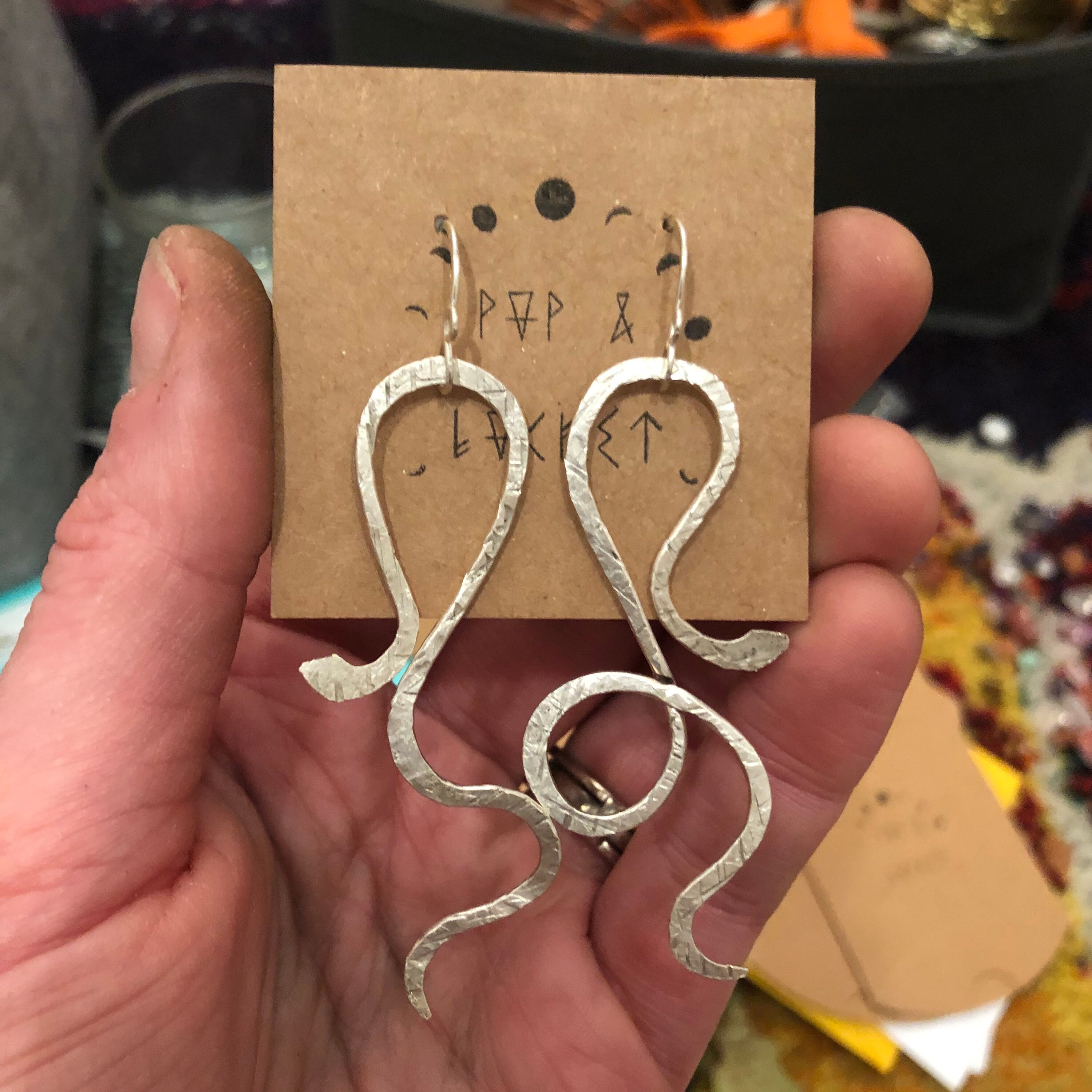 Asymmetrical Snake Statement Earrings Serpent Earrings in | Etsy