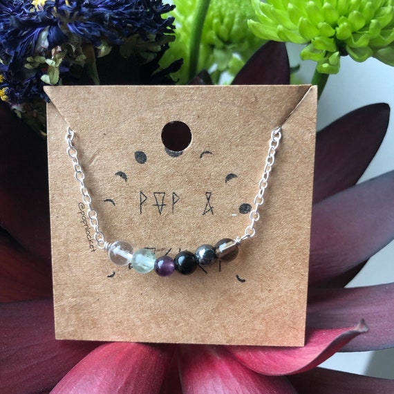 Empath Protection Crystal Necklace - Etsy