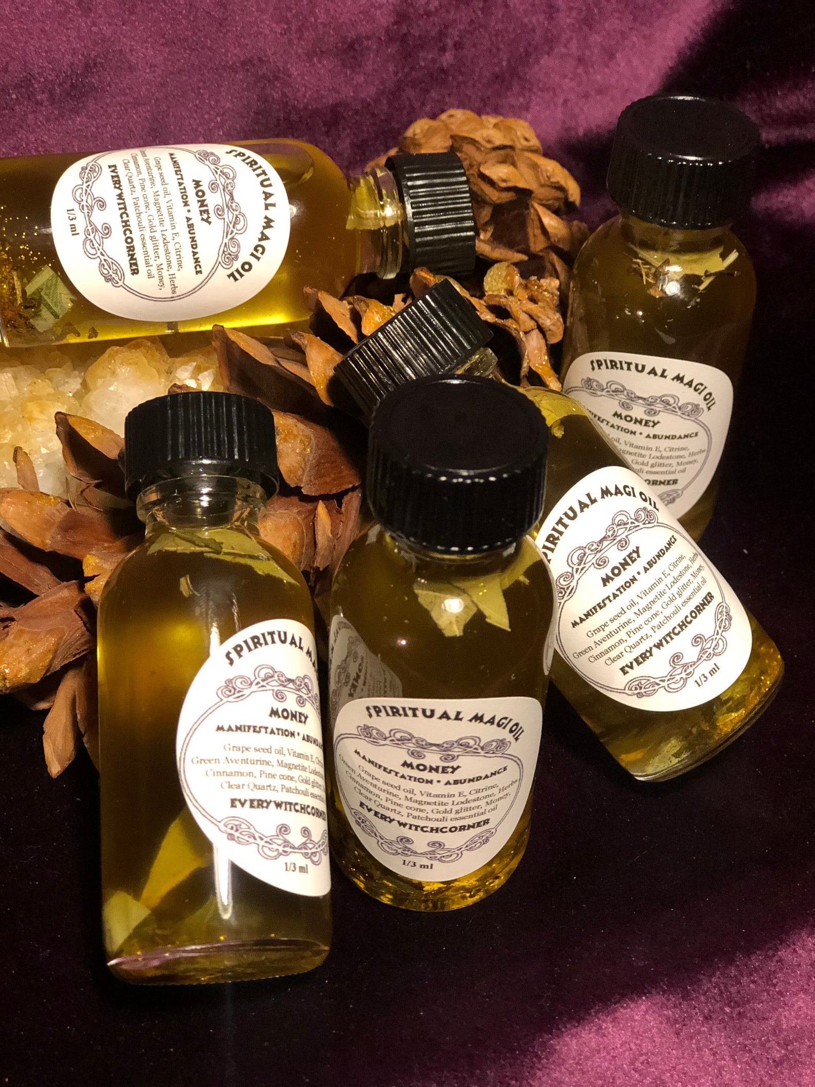 Money Oil Wiccan Pagan Witchcraft Manifestation Divination Rituals ...