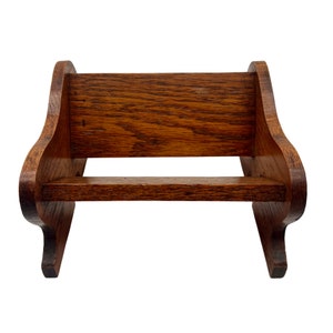 Vintage Oak Book Shelf Recipe Stand Desk Tidy Kitchenalia Home Decor - Etsy