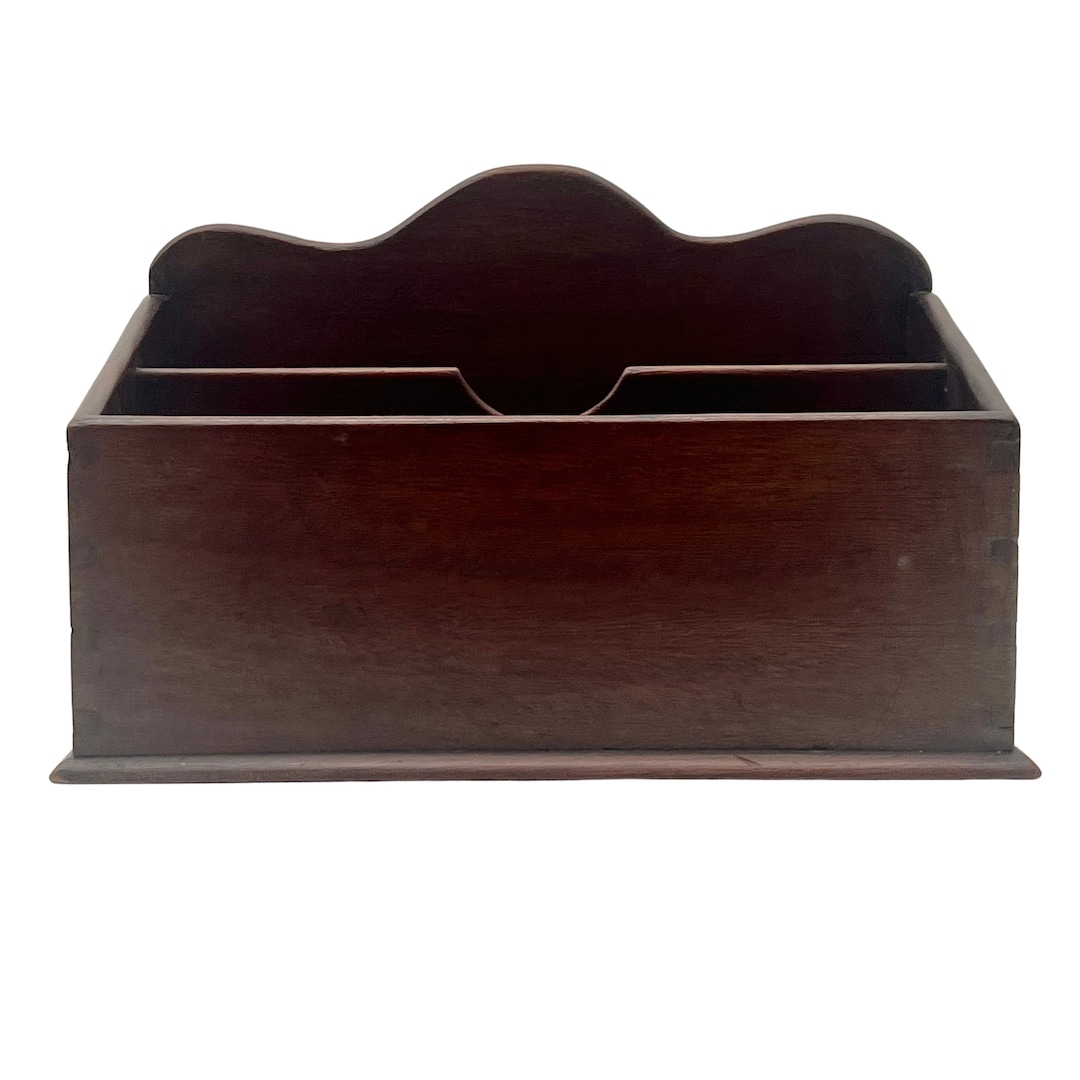 Antique Mahogany Letter Rack Desk Tidy Study Decor Office Decor - Etsy