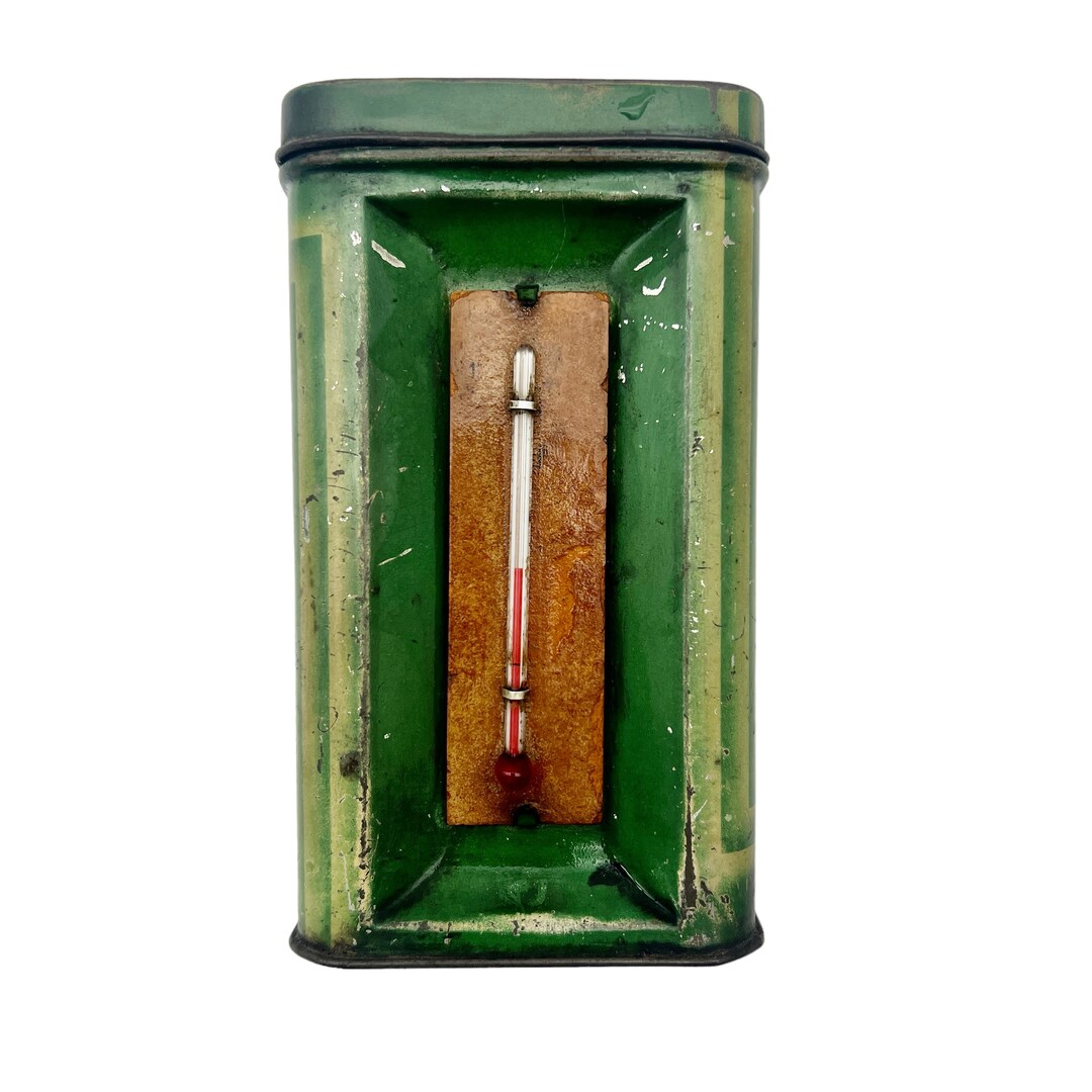 Vintage Lyons Green Label Tea Advertising Tin - Thermometer ...