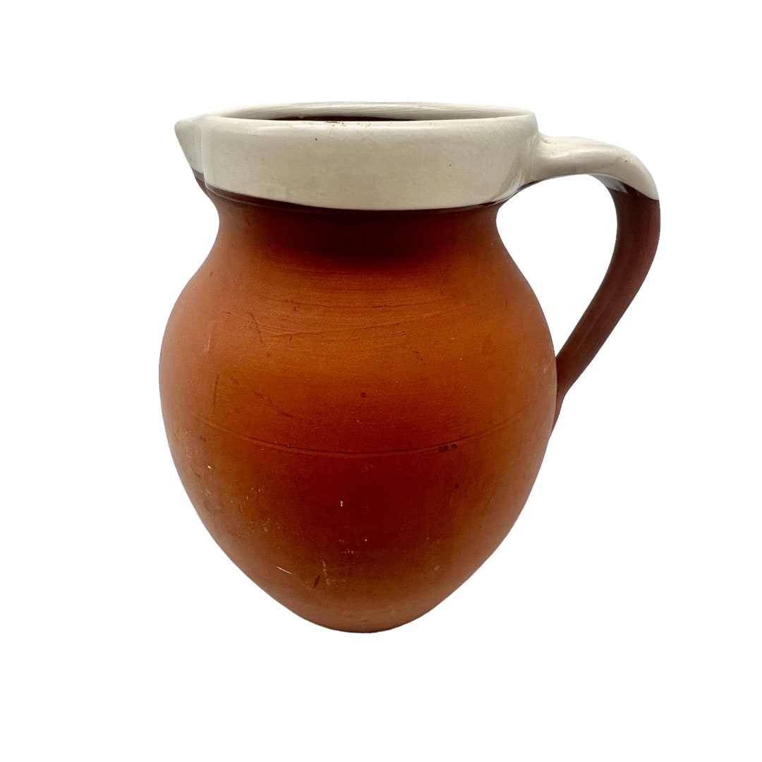 Vintage Terracotta Jug - West Country - North Devon Terracotta Jug ...