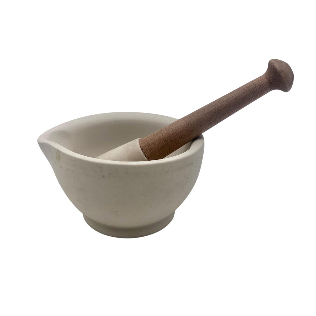 Vintage Small Mortar & Pestle - Herbs - Made in England - Apothecary ...