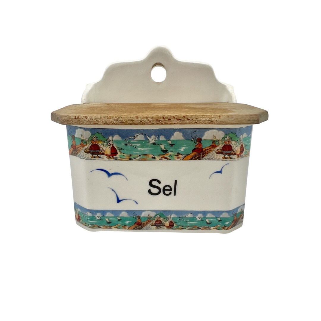 Antique Ceramic Salt Pot Sel Ditmar Urbach Made for French Market ...
