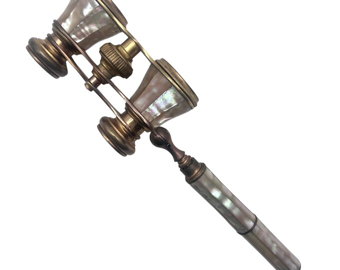 Vintage Mother of Pearl Opera Glasses Folding Arm Opera House Horse ...