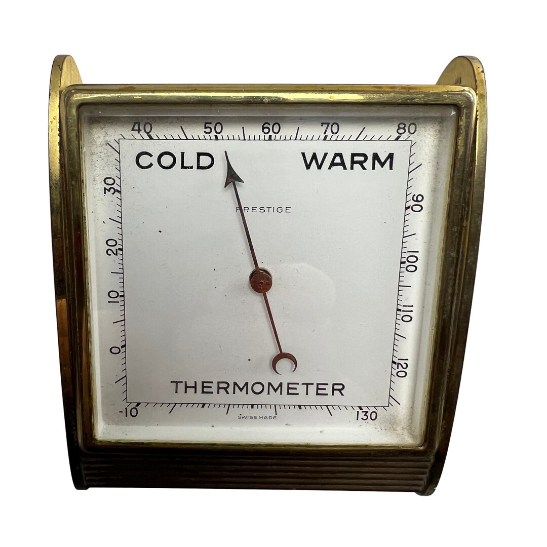 Vintage Desk Top Prestige Thermometer Swiss Made Study - Etsy
