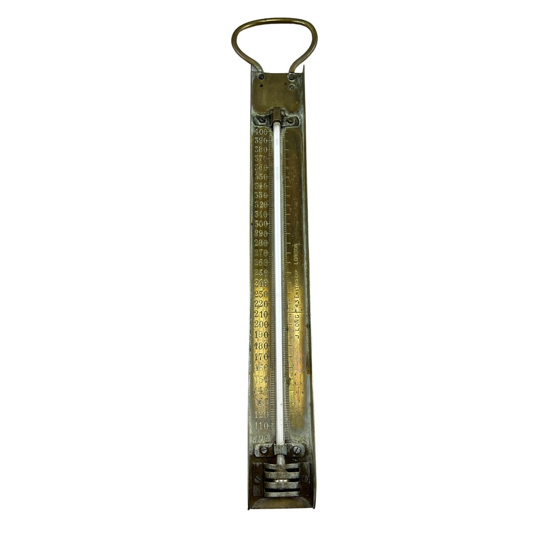 Antique Large Confectionary Brass Thermometer - Candy Thermometer - Jam ...