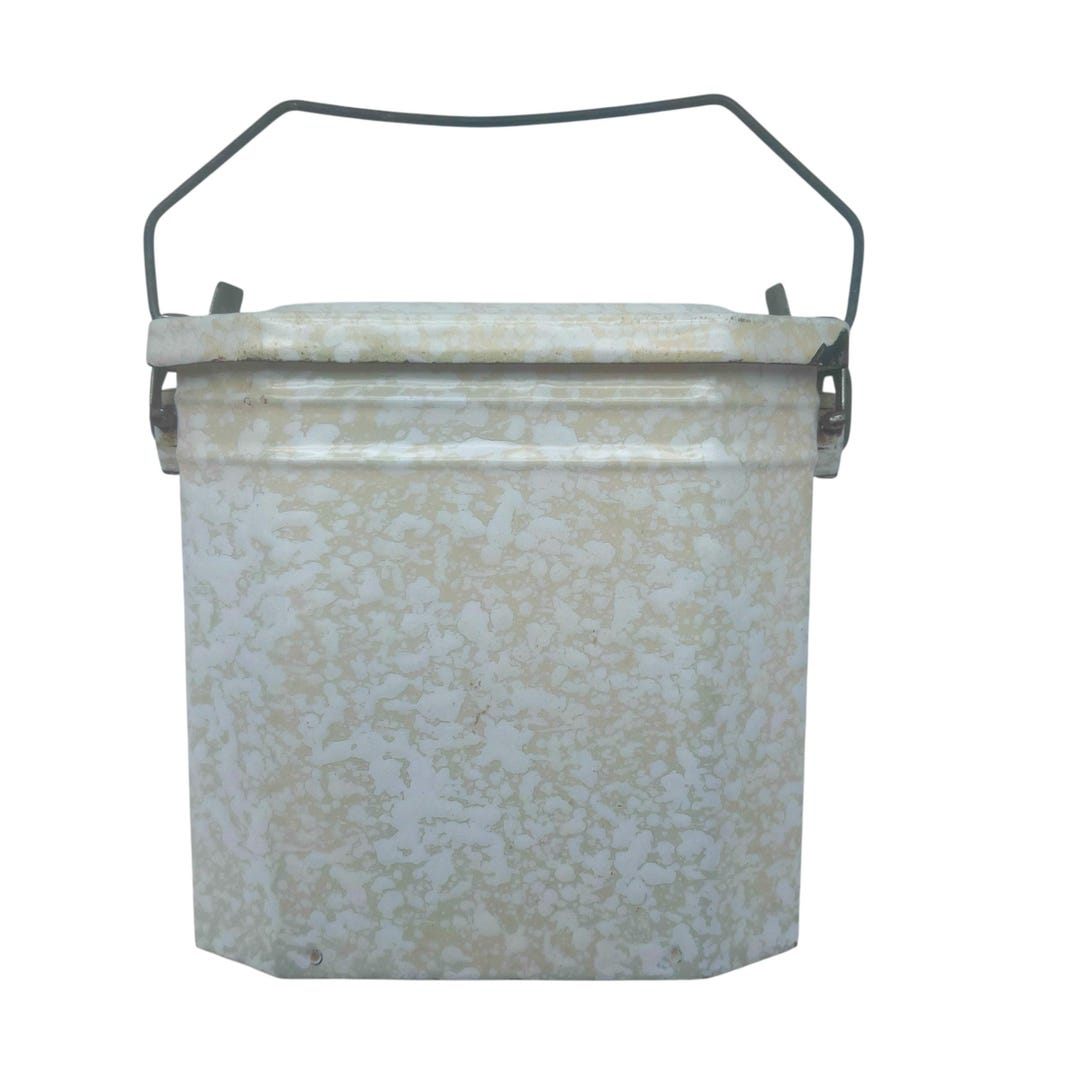 Vintage French Enamel Sandwich Tin - Lunch Tin - Kitchen Storage ...
