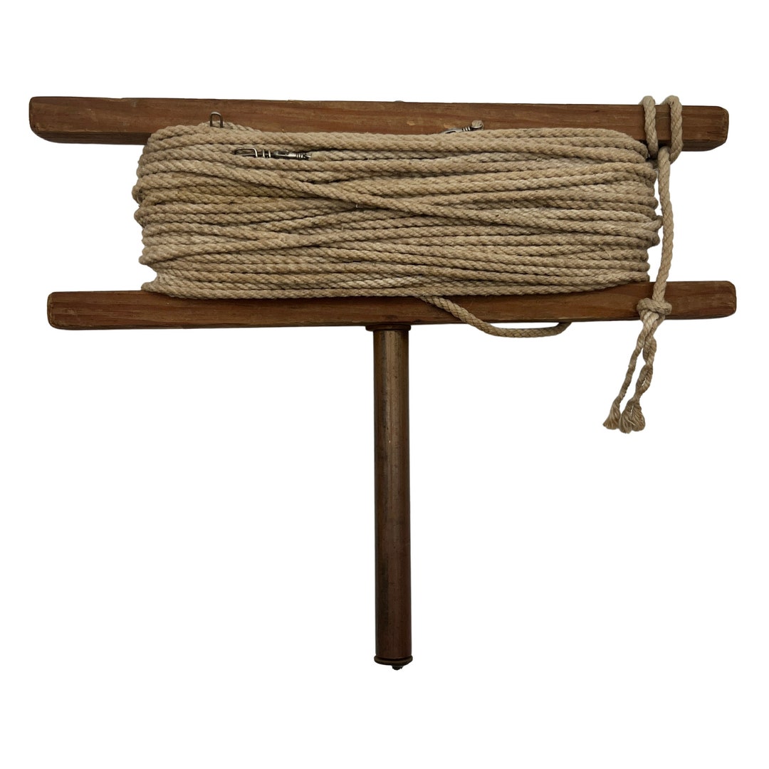 Vintage English Pine Rotating Garden String Line - Gardenalia - Etsy