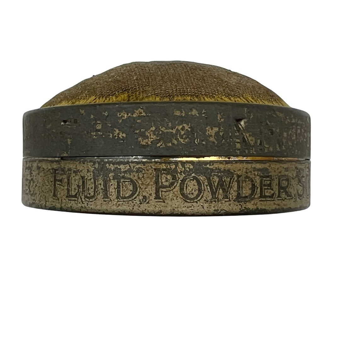 Antique Victorian Pin Cushion Tin - Fluid, Powder, Soap, Sawdust - 59 ...
