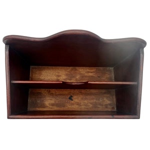 Antique Mahogany Letter Rack Desk Tidy Study Decor Office Decor - Etsy