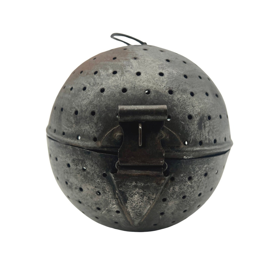 Antique French Rice Boiler Cooking Ball - Tea Leaves and Herbs Infuser ...