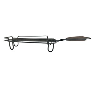 Antique Iron Rest With Wooden Handle - Trivet - C1910 - Home Decor ...