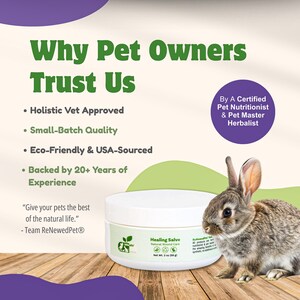 Natural Pet Healing Salve - Organic Skin Balm for Dogs & Cats | Wound ...