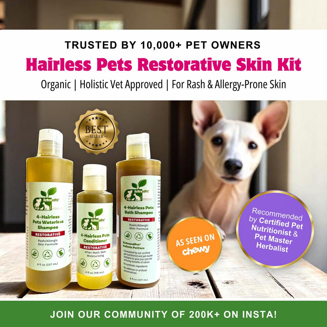 Hairless Pet Skin Repair Kit | Sphynx Cat Shampoo for Allergies ...