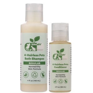 Hairless Pet Shampoo & Conditioner Set | Natural Sphynx Cat Shampoo ...