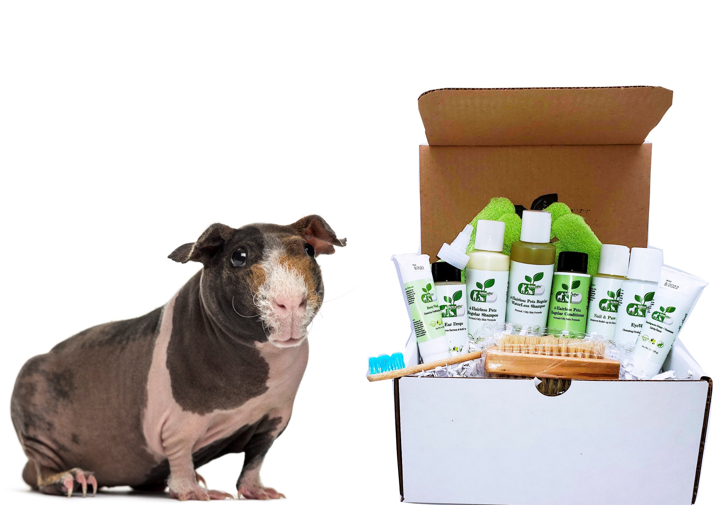 4-HAIRLESS SKINNY PIGS sensitive Grooming Kit for Sensitive | Etsy