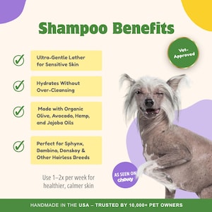 Sphynx Cat Shampoo & Conditioner | Hairless Pet Skin Care | Organic Dog ...