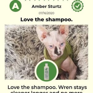 Hairless Pet Shampoo & Conditioner Set | Natural Sphynx Cat Shampoo ...