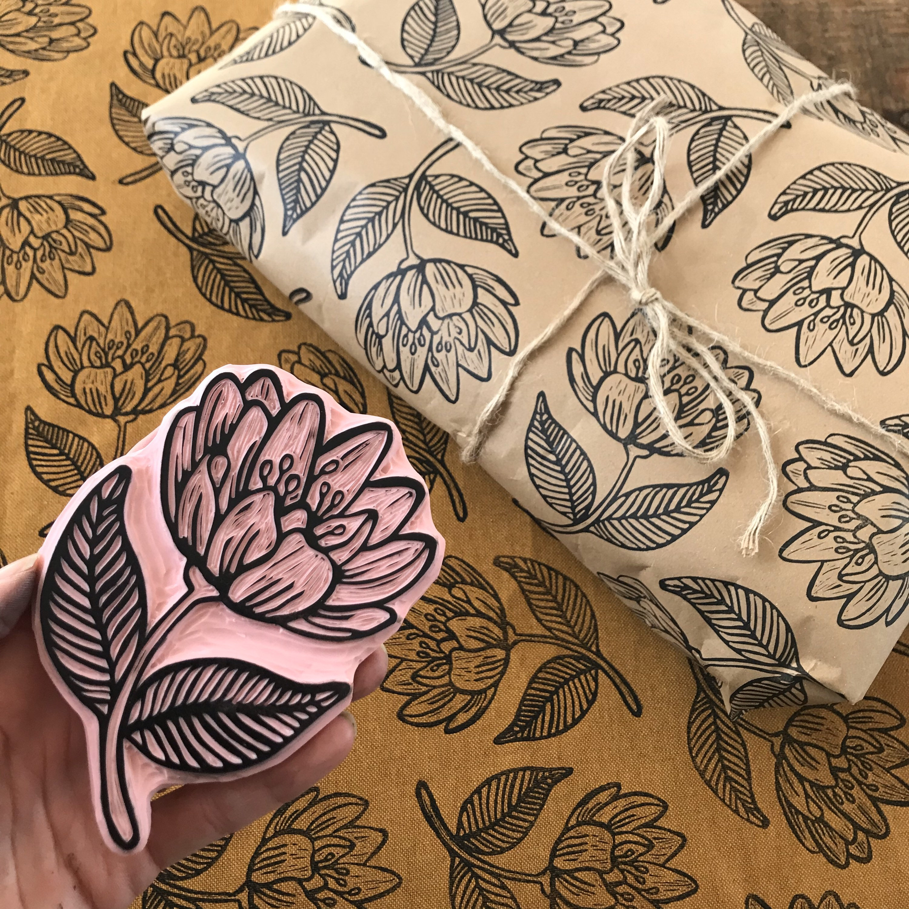 Rubber Stamp Flower Designs