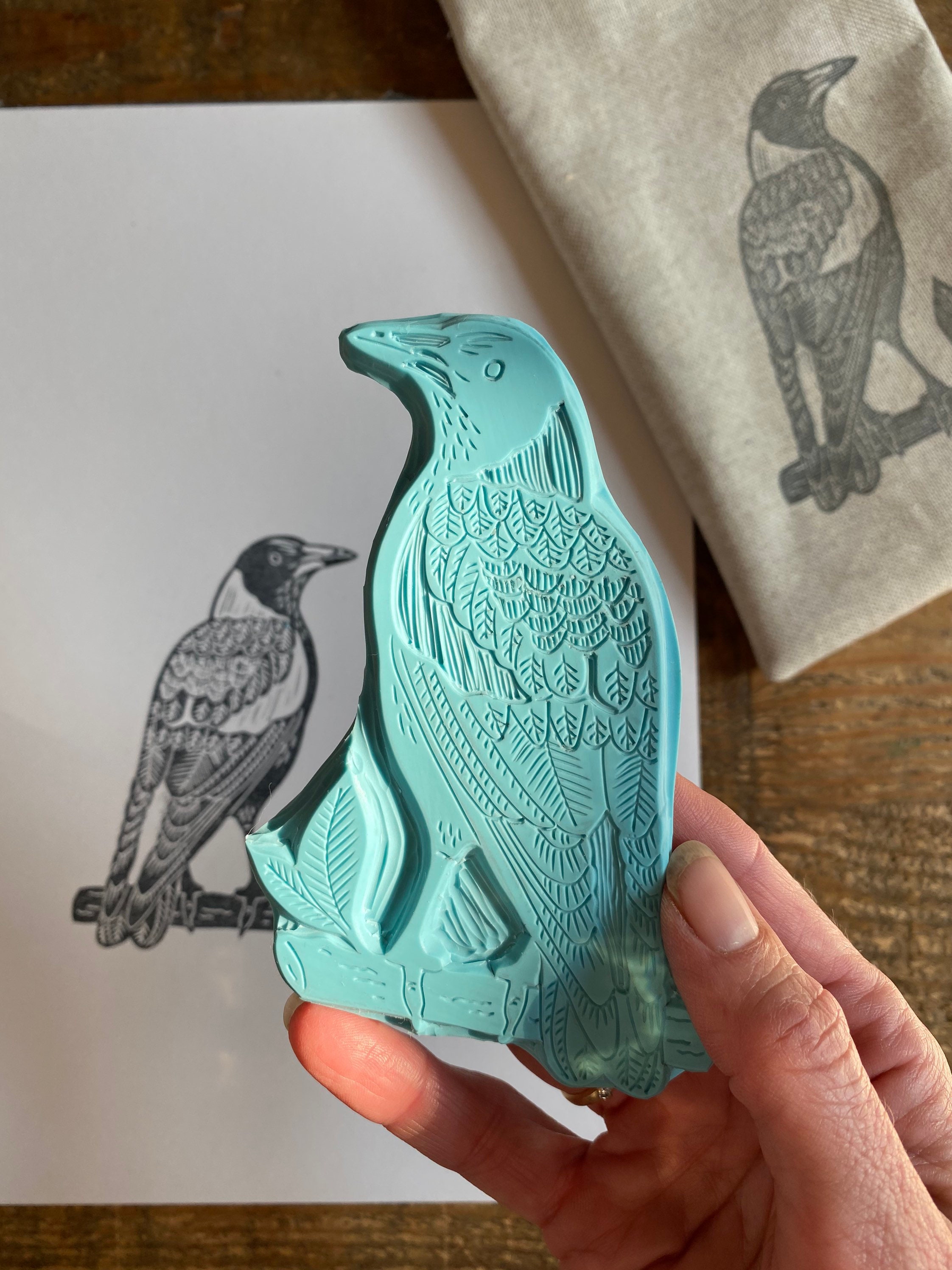 Rubber Stamp Bird Hand Carved Stamp Mounted or Unmounted - Etsy