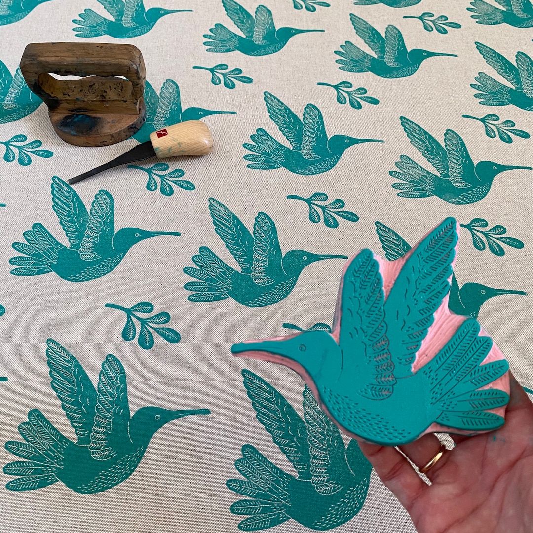 Rubber Stamp | Bird | Hand Carved Stamp | Bird Illustration | Animal ...