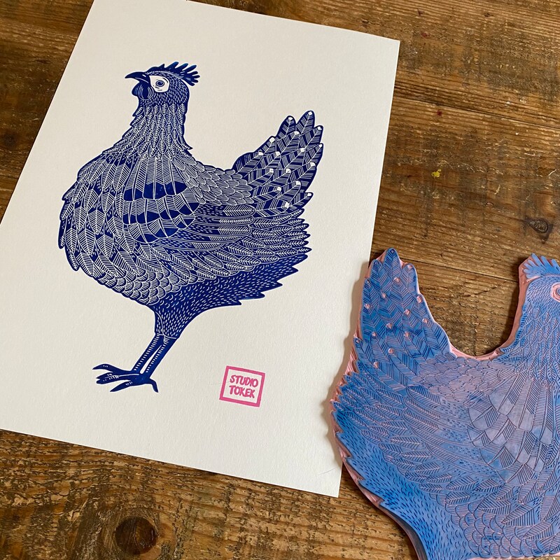 Chicken Print - Etsy