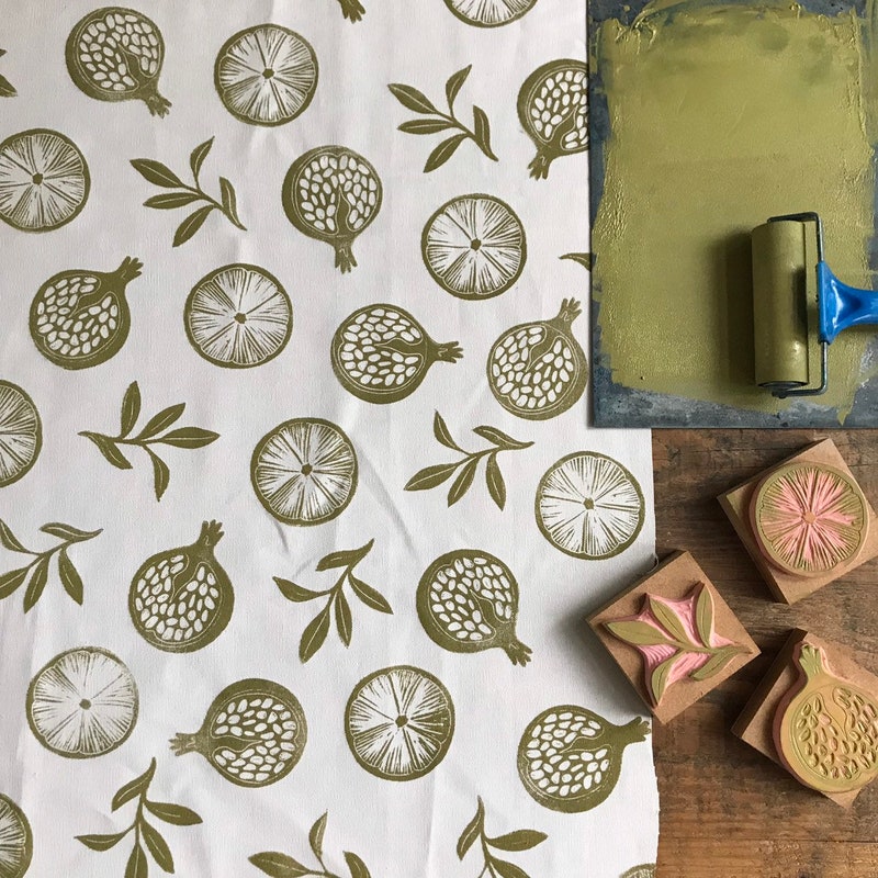 Fruit Rubber Stamp - Etsy