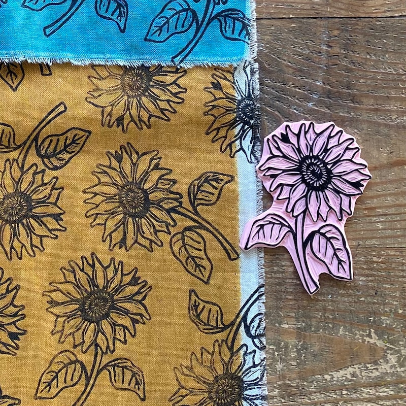 Sunflower Stamp - Etsy