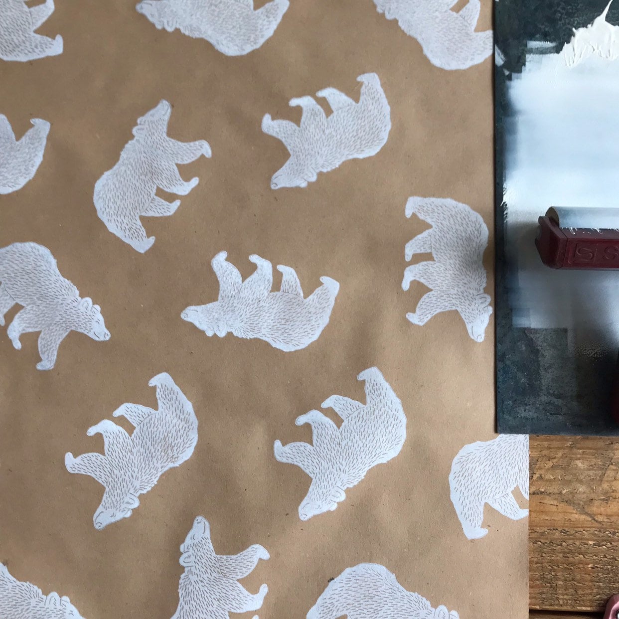 Rubber Stamp Bear Hand Carved Stamp Mounted or Unmounted | Etsy