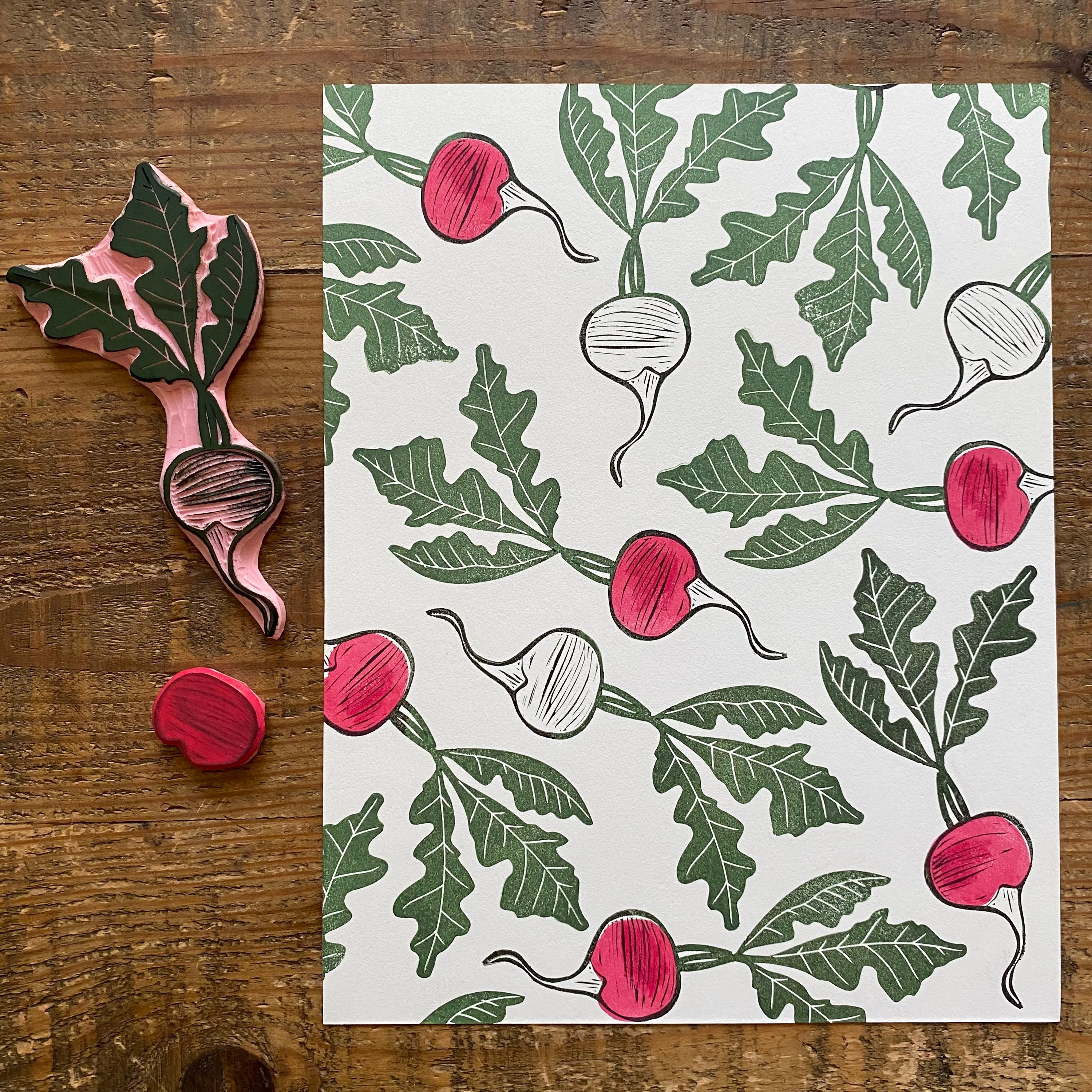 Rubber Stamp Vegetables | Hand Carved Stamps | Mounted or Unmounted ...