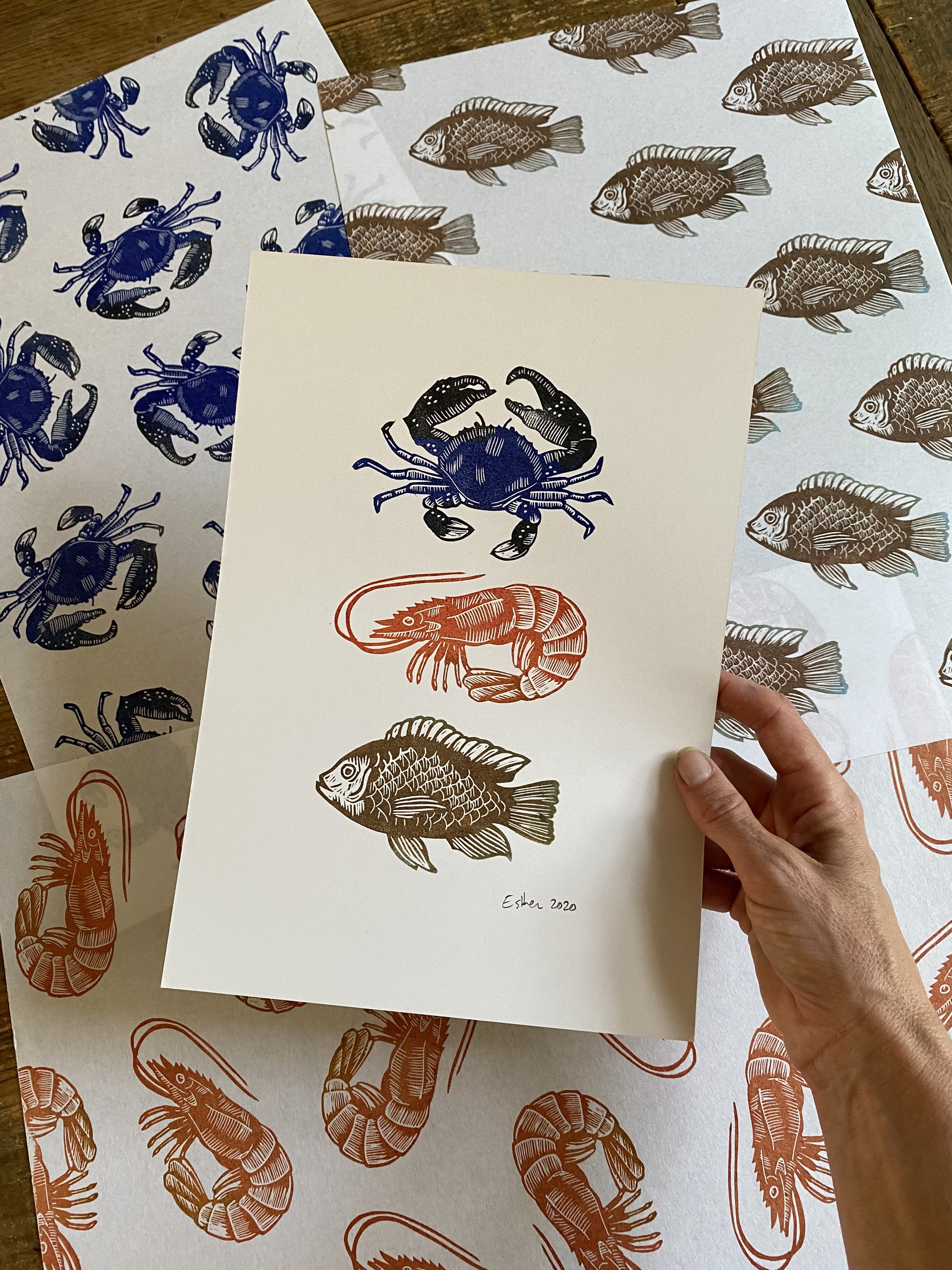 Rubber Stamp Fish Hand Carved Stamp Mounted or Unmounted - Etsy