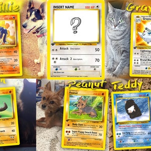 Your Pet as a Pokemon Card - Etsy