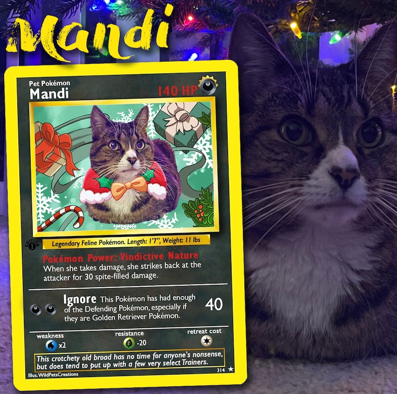 Custom Pokémon Card From PHOTO - Etsy