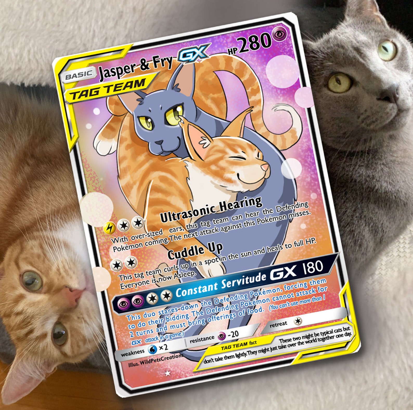 Tag Team Custom Pokémon Cards - Etsy Canada