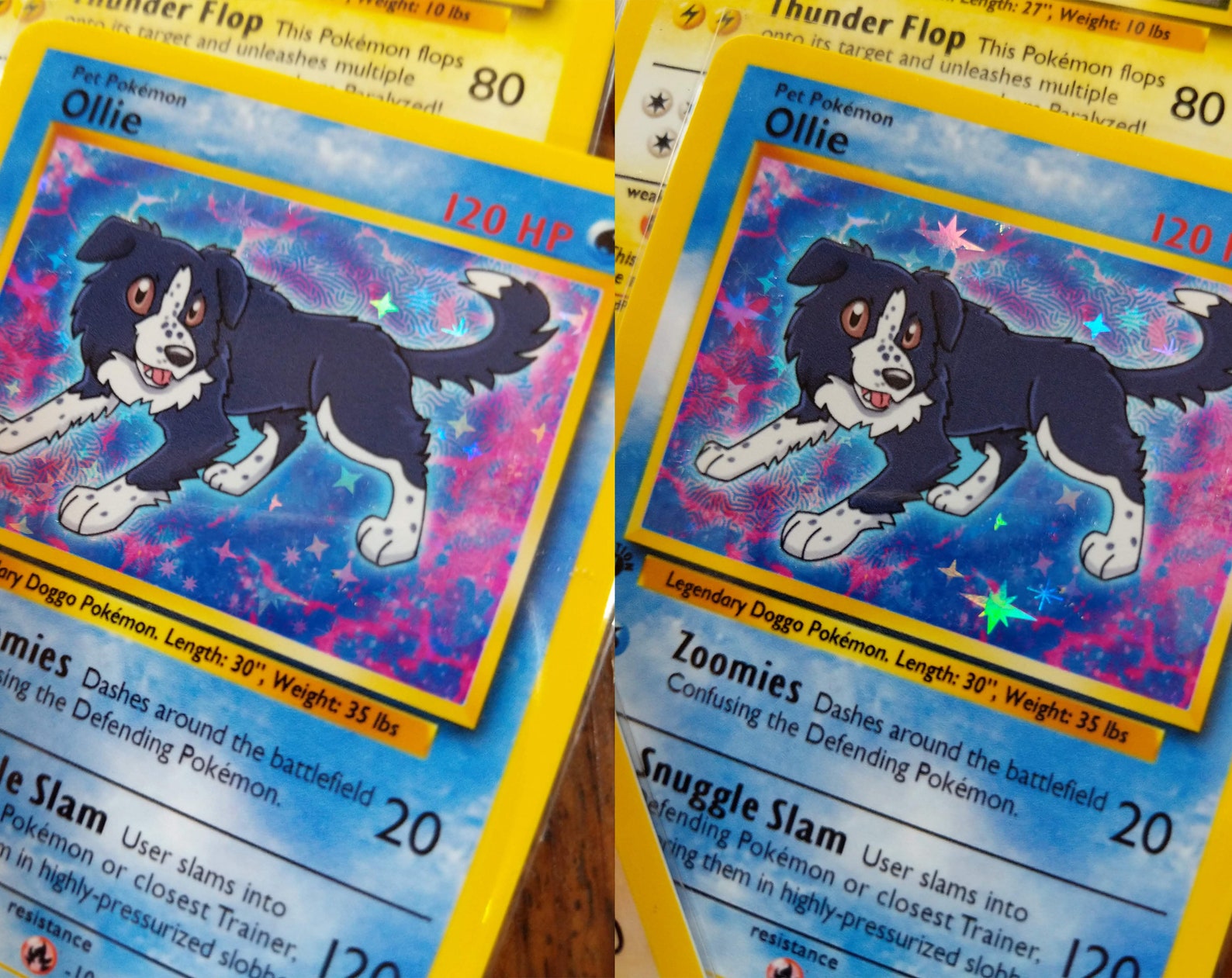 Holographic Pokémon Card - Etsy