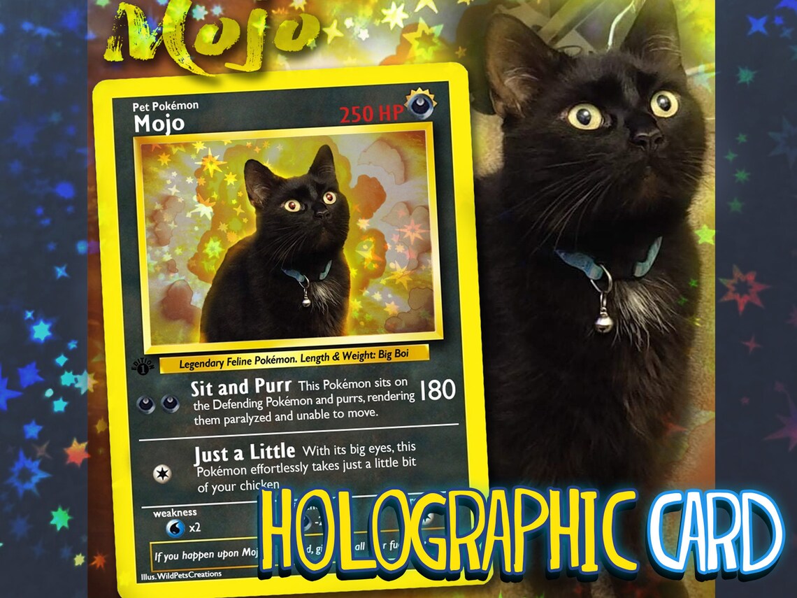 Custom Pokémon Card From PHOTO - Etsy