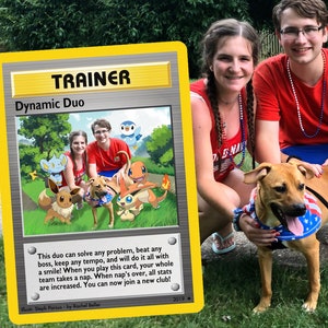 Custom Pokémon Card From PHOTO - Etsy