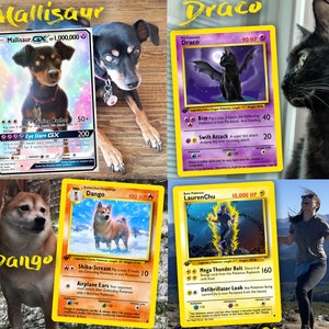 Custom Pokémon Card From PHOTO - Etsy