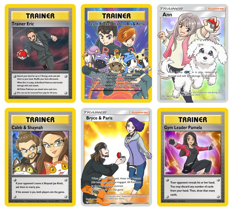 TRAINER Pokemon Card - Etsy