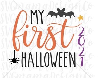 My First Halloween Svg | Etsy