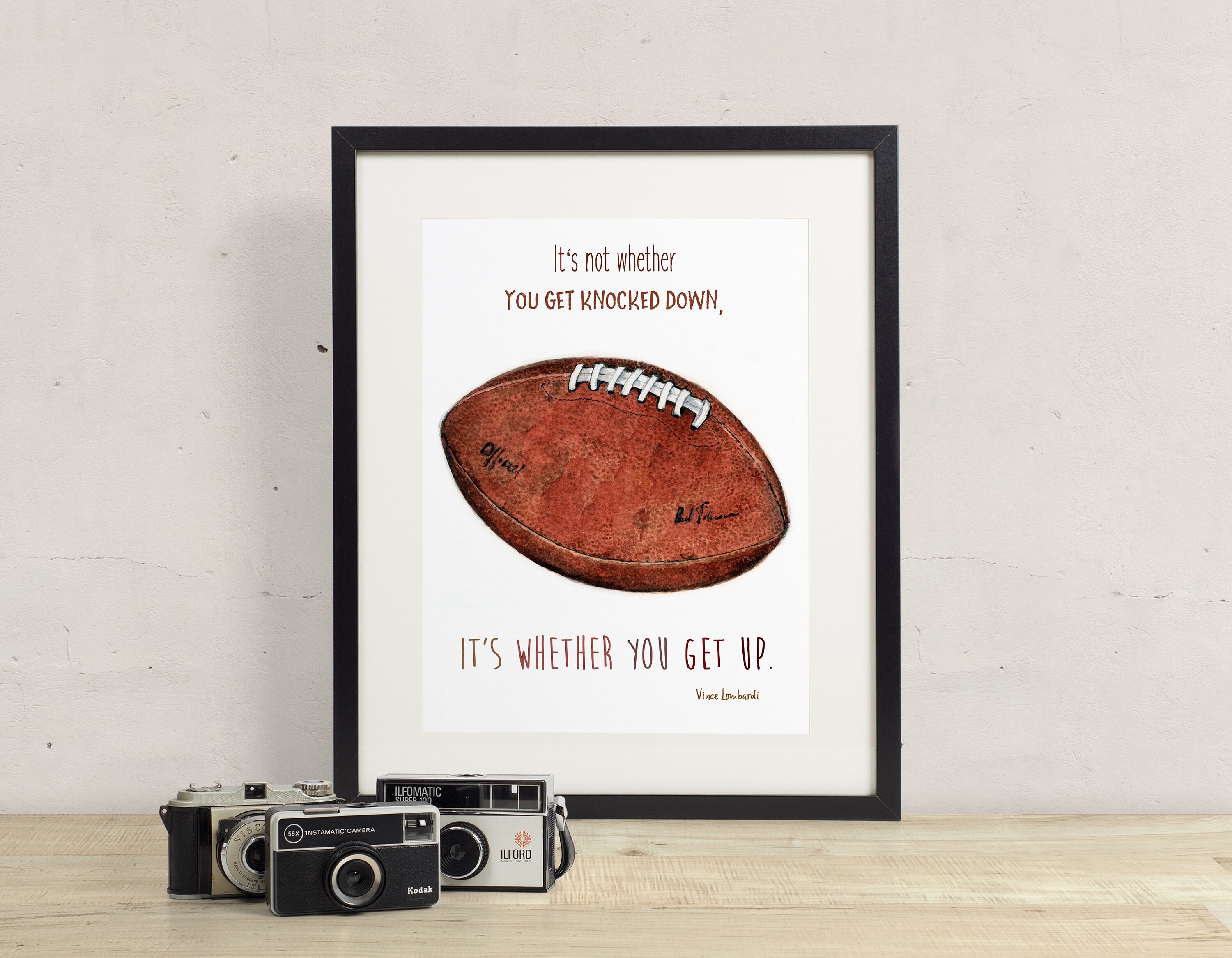 Sports Art,sports Art Set,sports Inspirational Quote,boy's Wall Art ...