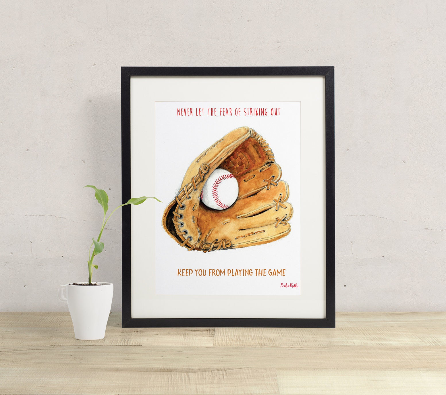 Sports Art,sports Art Set,sports Inspirational Quote,boy's Wall Art ...