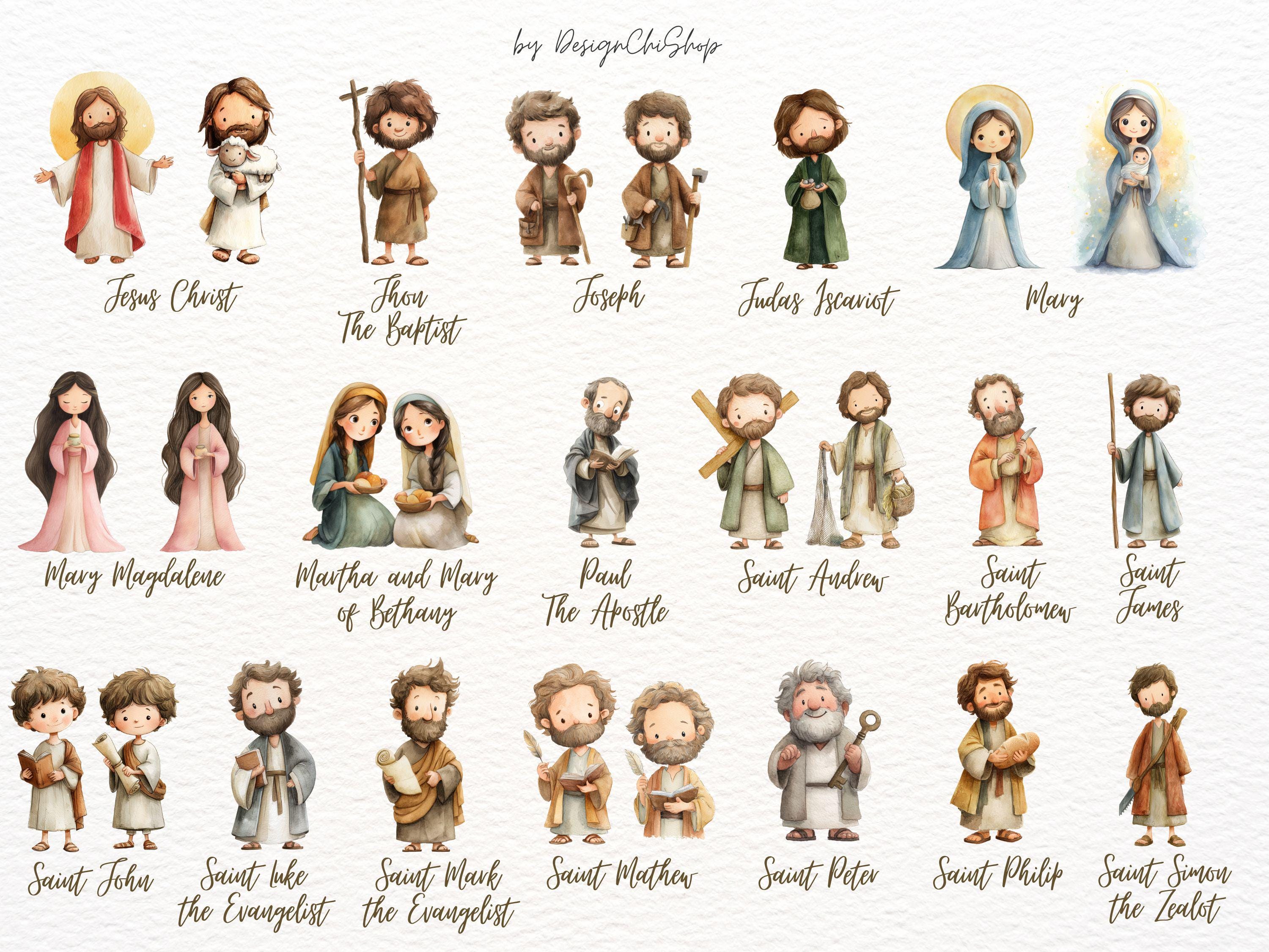 New Testament Clipart, Watercolor Bible Story Pngs, Christian ...