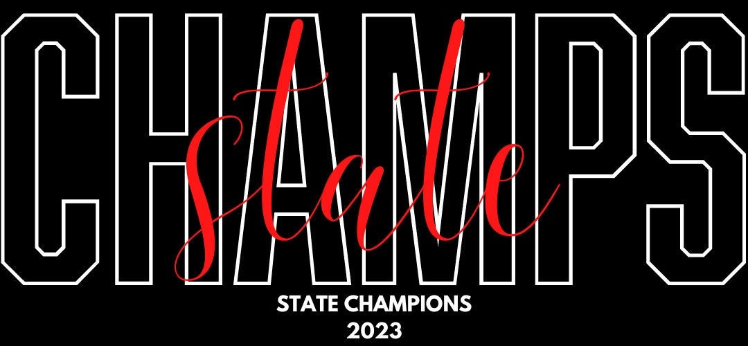 PERSONALIZED State Champions PNG 2023 - Etsy