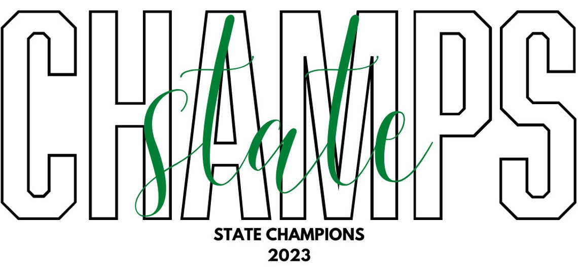 PERSONALIZED State Champions PNG 2023 - Etsy