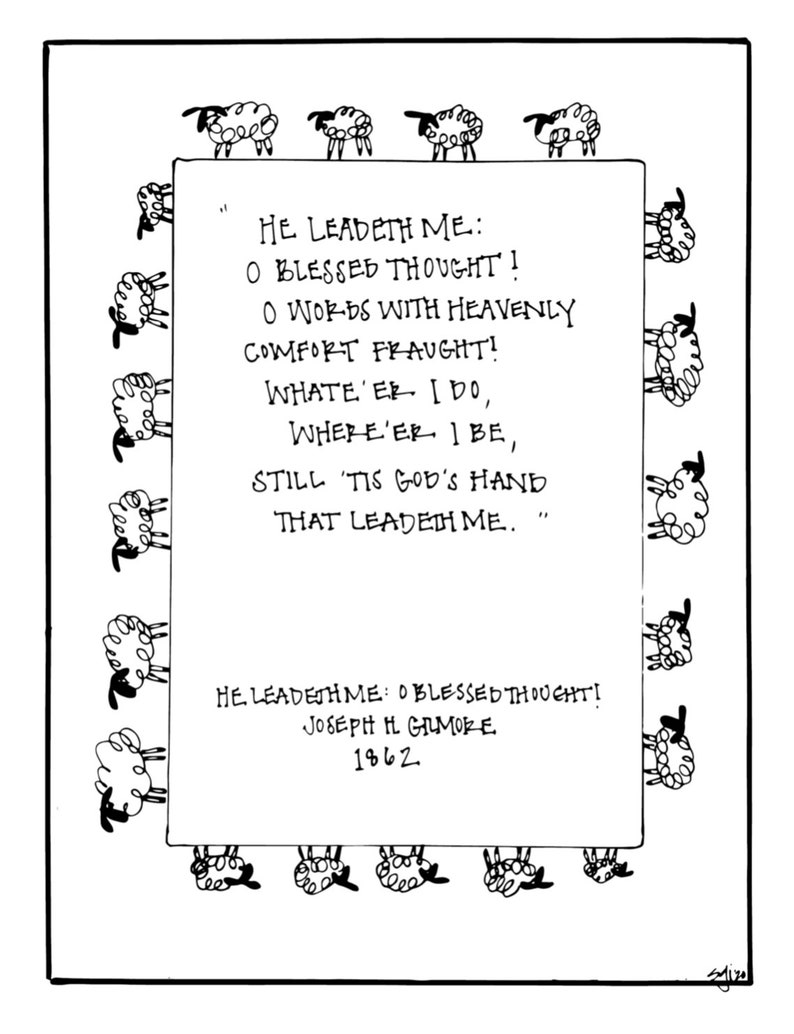 He Leadeth Me, O Blessed Thought - Hymns of the Faith Printable ...